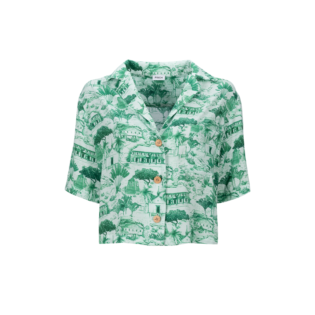 Tracino Green Gustavia Cropped Shirt – FISCH